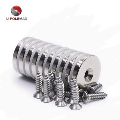 Cina HTN04-60x15-8.5mm Magnete di Neodimio Contro-Sunk Pot con Rivestimento Ni-Cu-Ni in vendita