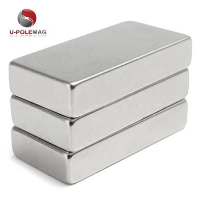 Cina 80C-220C Temperature resistenti N52 40x20x10 Magnete al neodimio con rivestimento al nichel in vendita