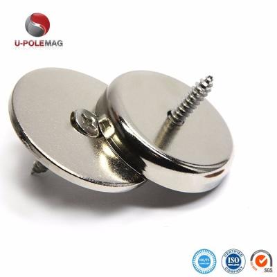 Cina Magnete al neodimio N52 base rotonda con foro anti-affondamento ± 0,05 mm Tolleranza Magnete forte in vendita