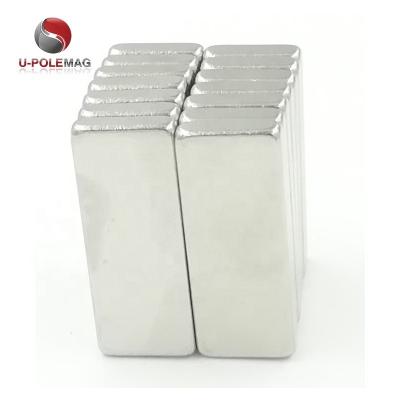 Cina 80C-220C Temperature resistenti N52 40x20x10 Magnete al neodimio con rivestimento al nichel in vendita