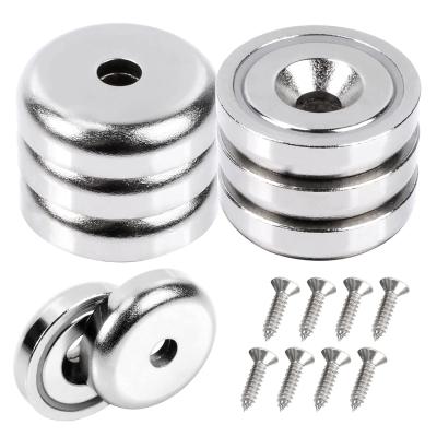 Cina Magnete Super Power da 25 mm con buco anti-affondamento Resistenza circa 19 kg Buco d1 5,5 mm in vendita