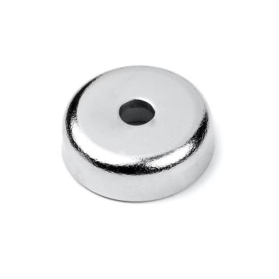 Cina Servizio di trasformazione di controsinking 9 mm N52 Neodimio Magnete a pentola piatta con e buono in vendita