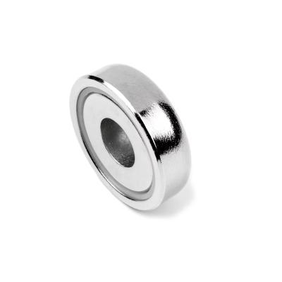 Cina Servizio di trasformazione di controsinking 9 mm N52 Neodimio Magnete a pentola piatta con e buono in vendita