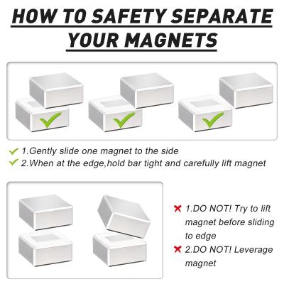Cina Blocco di magnete quadrato di neodimio sinterizzato ad alto flusso magnetico in grado personalizzato N35-N52 in vendita