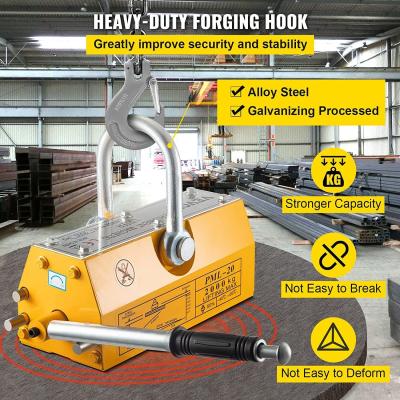 China 1000 kg Portable Manual Permanent Magnetic Lifter Ideal for Heavy Duty Lifting Tasks for sale