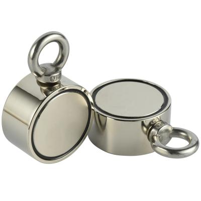 Cina Magnete di ricerca a doppio lato industriale rotondo con forte forza di trazione di grado NdFeb in vendita