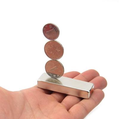 Cina Magnete super forte su misura N52 60x20x10 mm rettangolare con rivestimento di zinco e grado NdFeB in vendita