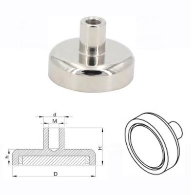 Cina Materiale composito Magnete rotondo NdFeB Magnete di potenza di neodimio D60mm con forza di 160 kg in vendita