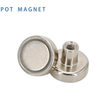 Cina Materiale composito Magnete rotondo NdFeB Magnete di potenza di neodimio D60mm con forza di 160 kg in vendita
