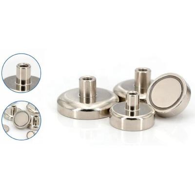 Cina Materiale composito Magnete rotondo NdFeB Magnete di potenza di neodimio D60mm con forza di 160 kg in vendita