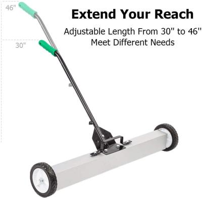 China Práctico tipo de puxar magnética pick up varredor com 30-50 Lbs força de tração e rodas à venda