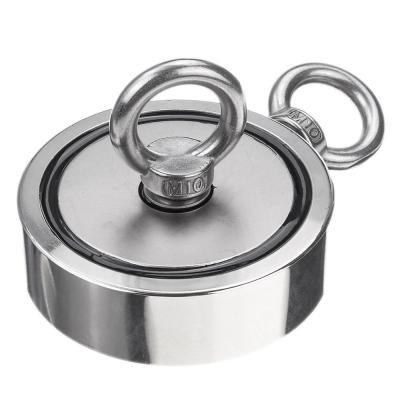 Cina 300KG Pull Force Cup forma doppia faccia di pesca Magnet holder per il recupero affidabile in vendita