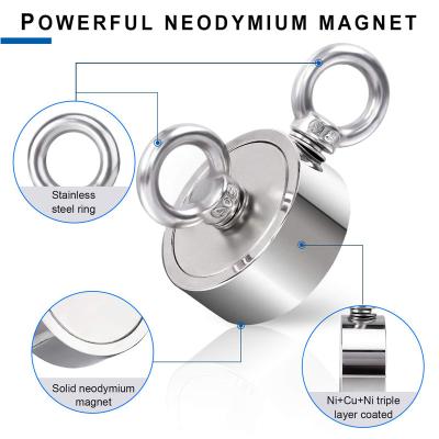 Cina Kit di pesca a magnete di neodimio super forte con forza di trazione di 2000 libbre e tolleranza precisa in vendita