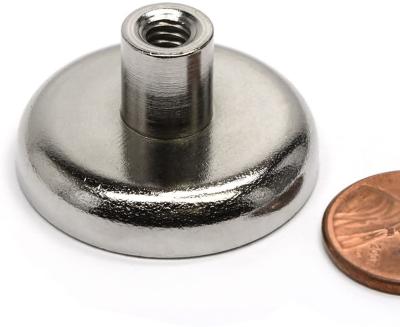 Cina Pot di tazza a filo interno a magnete industriale al neodimio con forza di trazione personalizzata in vendita