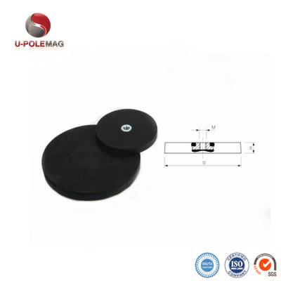 Cina Facile da installare D43 D66 D88mm Magnete di montaggio in gomma con filo interno in vendita