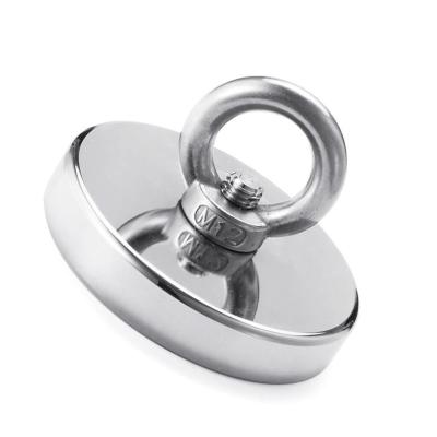 China Power 500KG Pulling Force Neodymium Salvage Magnet for Metal Detecting in Rivers and Seas for sale