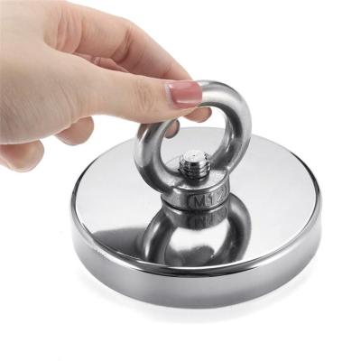 China Power 500KG Pulling Force Neodymium Salvage Magnet for Metal Detecting in Rivers and Seas for sale