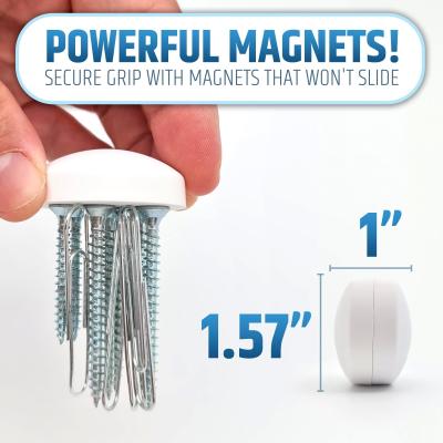 Cina Pesi per tende magnetiche personalizzati con D40*15 mm di magnete di ferrite e materiale di gomma in vendita