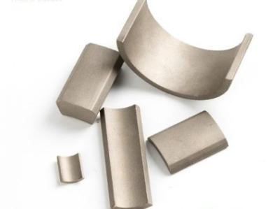 Cina Materiali principali NdFeB Magnete super forte Magneti a segmento di arco di neodimio per motore BLDC in vendita