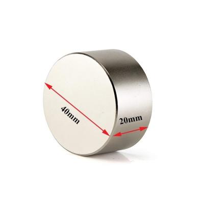 中国 超強力モト磁石 40x20mm ネオジムディスク磁石 ±1mm 許容度 販売のため