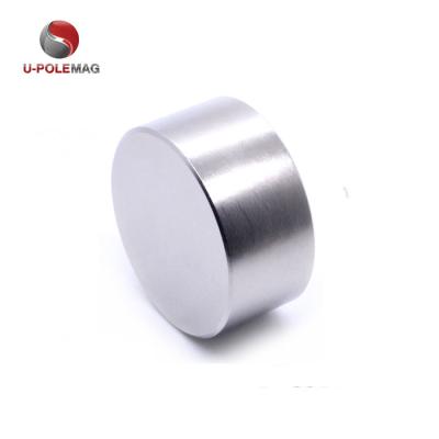 中国 191g 重量 N52 シルバーディスク磁石 軸磁気方向付き ネオジム D40x20mm 販売のため