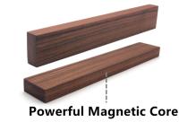China Practical Kitchen Tool Walnut Magnetic Knife Holder with Multi Purpose Functionality for sale