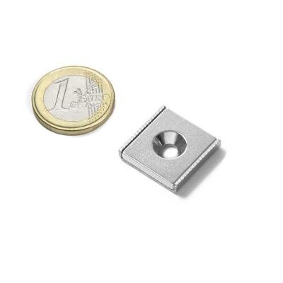 Cina NdFeb Block Magnet Steel Channel POT con 1 buco anti-mercato per la lavorazione industriale in vendita
