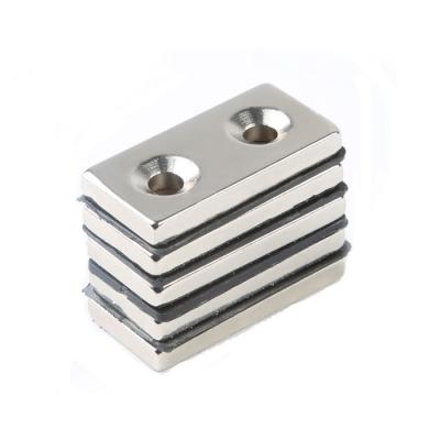中国 工業磁石 N35 防水穴 5mm ブロック 強い稀土 ネオジウム磁石 販売のため