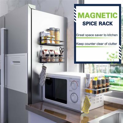 Cina Classificazione Rack non pieghevole Cucina magazzino muro di ferro montaggio Rack organizzatore di spezie in vendita