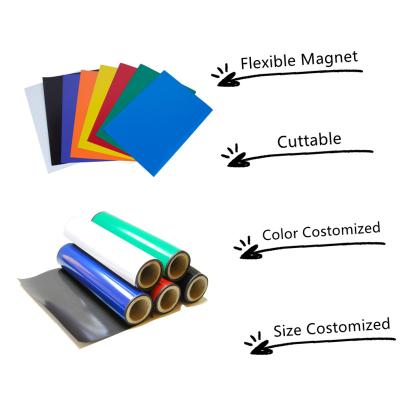 Cina Nastro magnetico di gomma flessibile di grado diretto/rollo/foglio personalizzato con rivestimento adesivo 3M in vendita