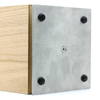 Cina Sostenibile 300x150x150mm 4 lati coltello magnetico blocco 360 porta coltello in legno rotabile in vendita