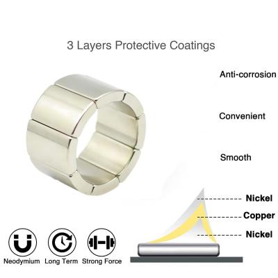 China Materiais principais NdFeB Magnético em forma de ventilador personalizado N52 para aplicações versáteis à venda