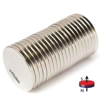 Cina Magnete di neodimio rotondo N45 con rivestimento di zinco e certificazione ISO9001 2004 in vendita