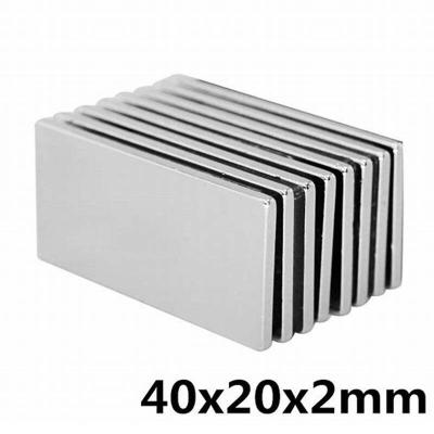 China 80°C Máxima temperatura de funcionamento Ímã de neodímio 50x10x5 para bloco de barra magnética do gerador à venda