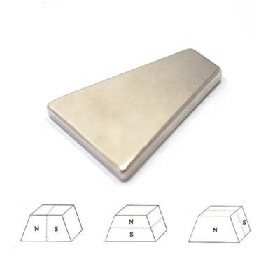China Dimensão personalizada N48 Neodímio ímã trapezoidal para gerador de vento vibrator de temperatura à venda