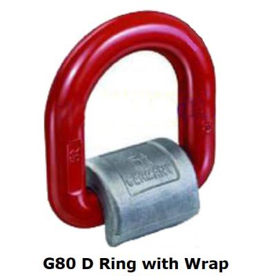 Cina Il acciaio al carbonio ha forgiato la saldatura di D Ring Power Coated G80 in anelli a D con l'involucro in vendita