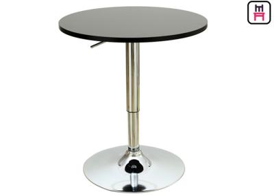 China White / Gray MDF Top Restaurant Bar Tables Adjustable Height With Square / Round Shape for sale