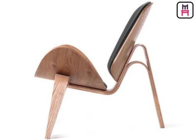 China Wood Lounge  Shell Single Sofa Chair For Office / Home / W87 * D76 * H75 / SH39cm for sale