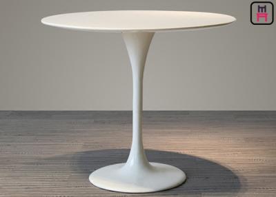 China Glass FRP / Marble Restaurant Dining Table Luxury Round Shape Tulip Table Base for sale