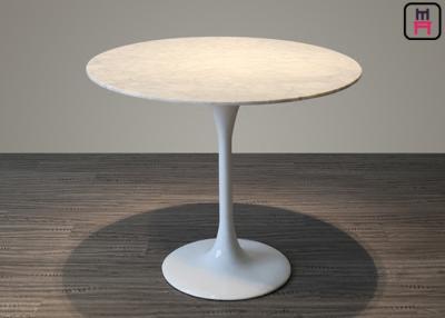 China Glass FRP / Marble Restaurant Dining Table Luxury Round Shape Tulip Table Base for sale