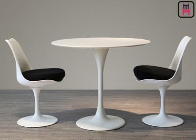 China Glass FRP / Marble Restaurant Dining Table Luxury Round Shape Tulip Table Base for sale