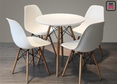 China Round Eames Molded Plywood Coffee Table , MDF Dining Table Top Beech Wood for sale