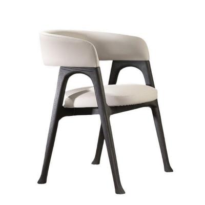 China Ergonomic Upholstered White Ash Chair, Soft Rounded Shape for Restaurant, Hotel, Cafe & Office Use for sale