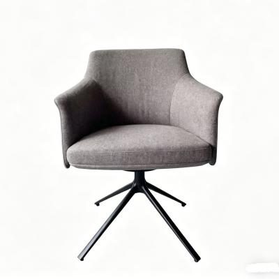 China Metal Restaurant Chair | Upholstered 4-Spots Base Dining Chair for sale