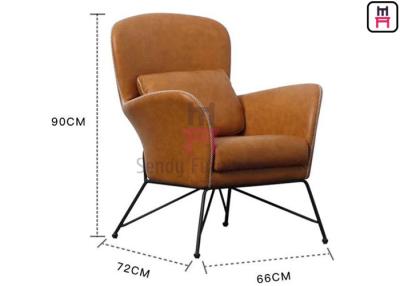 Cina Alti braccioli posteriori 0.55cbm singolo Sofa Chair della gamba del metallo in vendita
