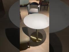 Mármol cuadrado del contrato que hace frente a la materia prima de Dinning de la tabla del hierro dual de madera del color