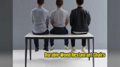 Durable Wood Restaurant Chairs Comfort & Style