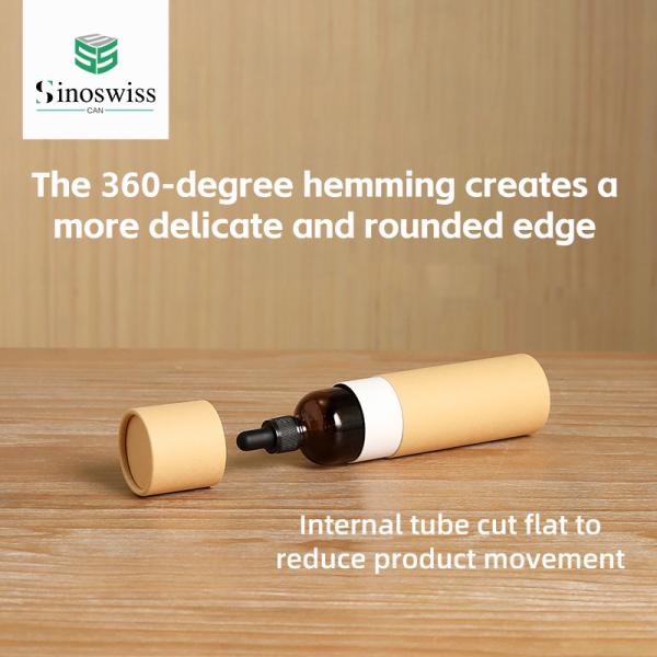 Quality Recyclable Smooth Surface Paper Tube Box , Cardboard Cylinder Boxes For Perfume for sale