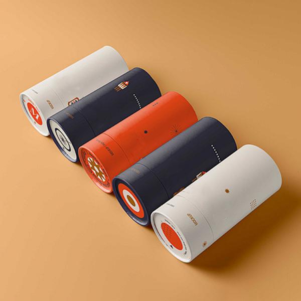 Quality OEM Cylindrical Cardboard Paper Tubes Packaging Printed Canister Box Custom Logo for sale