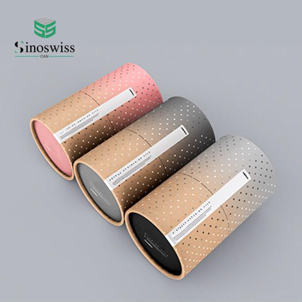 Quality Food Safe Paper Tubes Packaging High Strength Custom Printed Paper Canister for sale